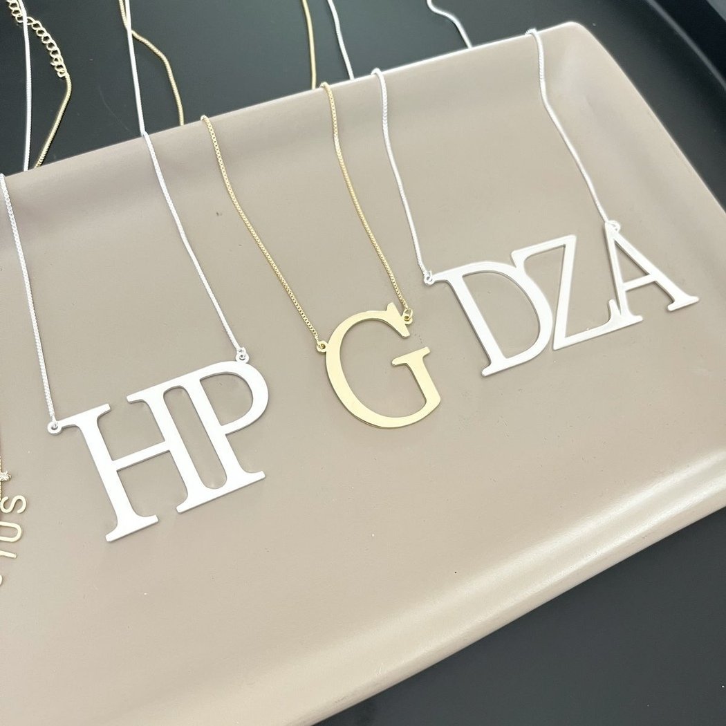 Arya Joias - Colar Nome Personalizado Monograma